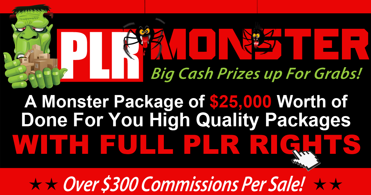 PLR Monster - Halloween PLR Blowout!